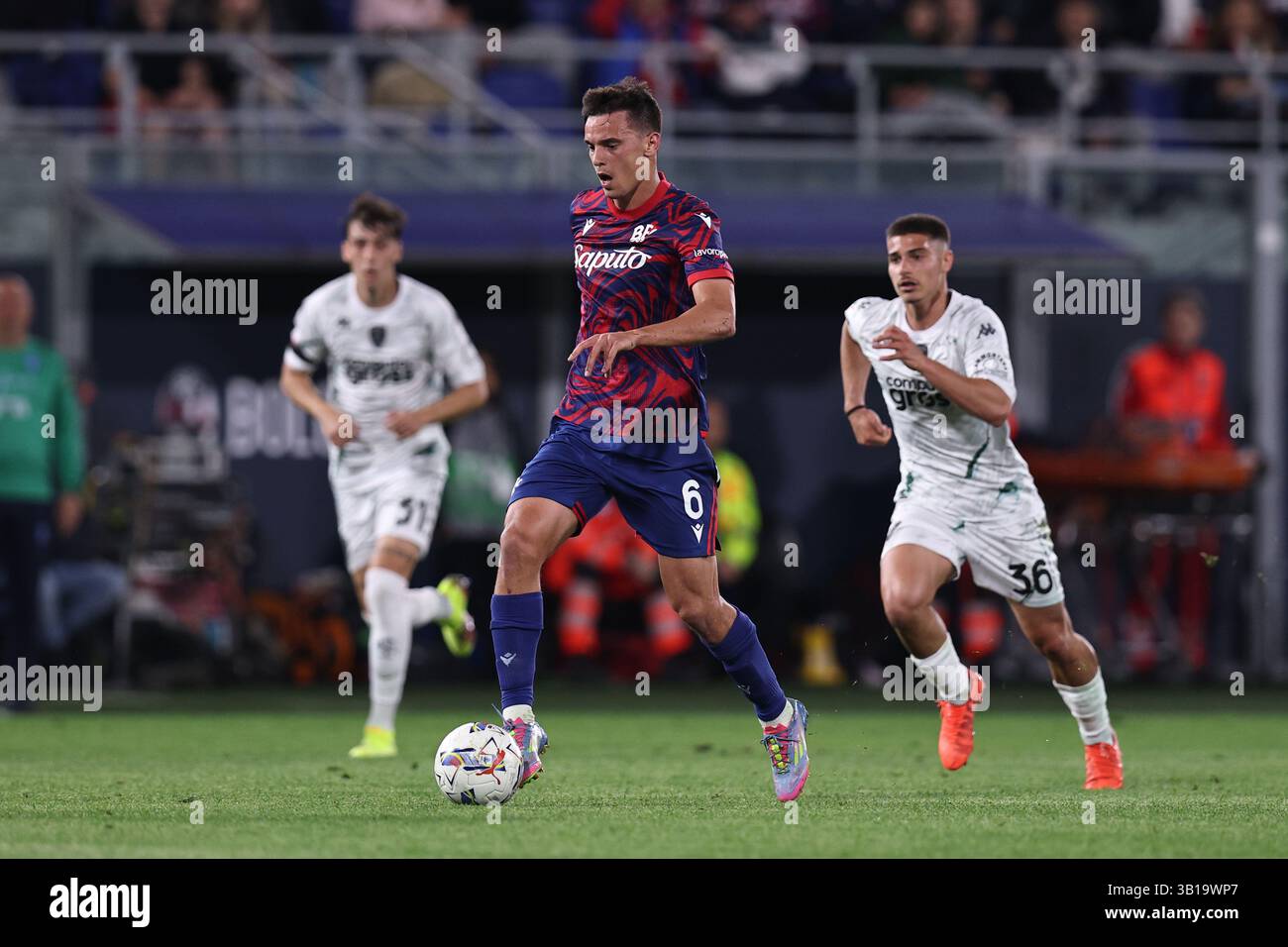 Nikola Moro (Bologna)Jacopo Bacci (Empoli) ; during the Italy Cup match ...