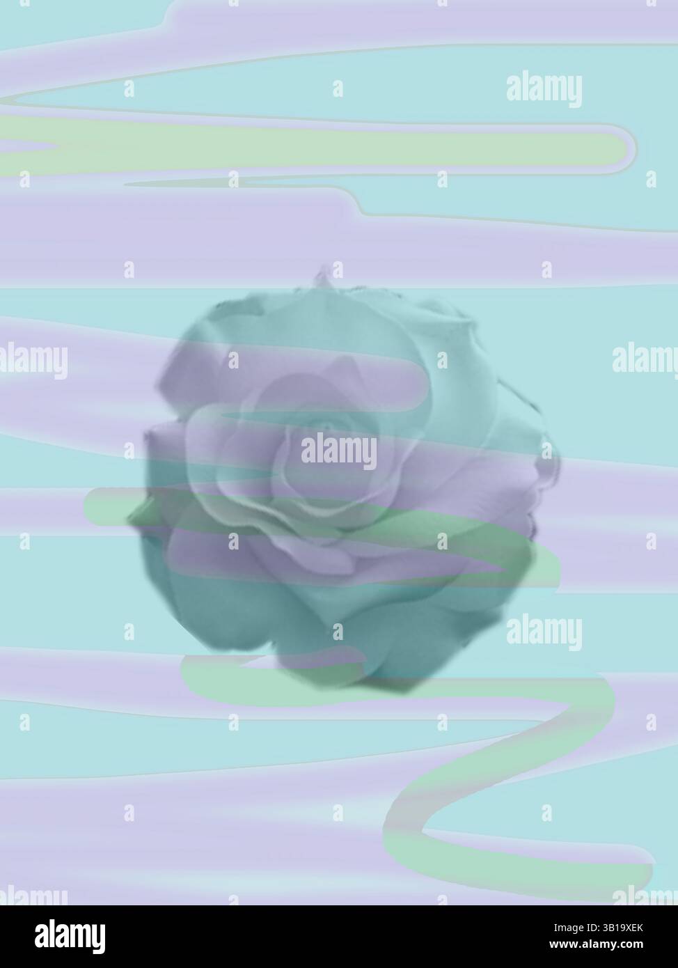 Pastel colors float on page in green, blue, lavender with outlines that ...