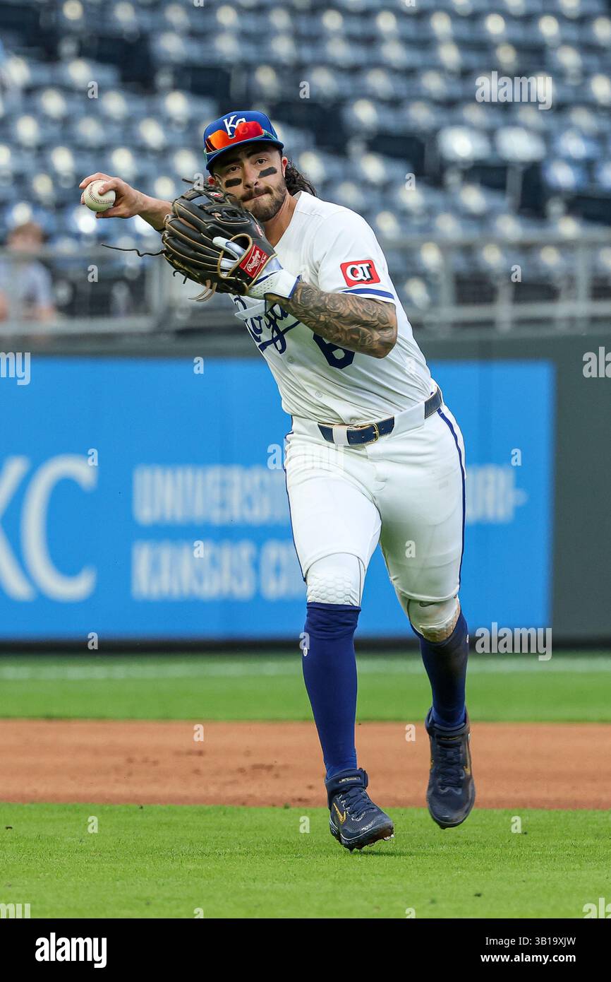 April 24, 2025: Kansas City Royals left fielder Jonathan India (6 ...