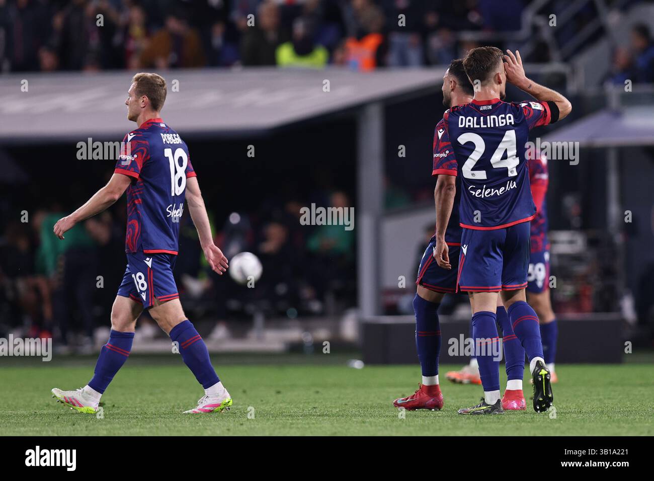 Thijs Dallinga (Bologna) ; celebrates after scoring his teamÕs second ...