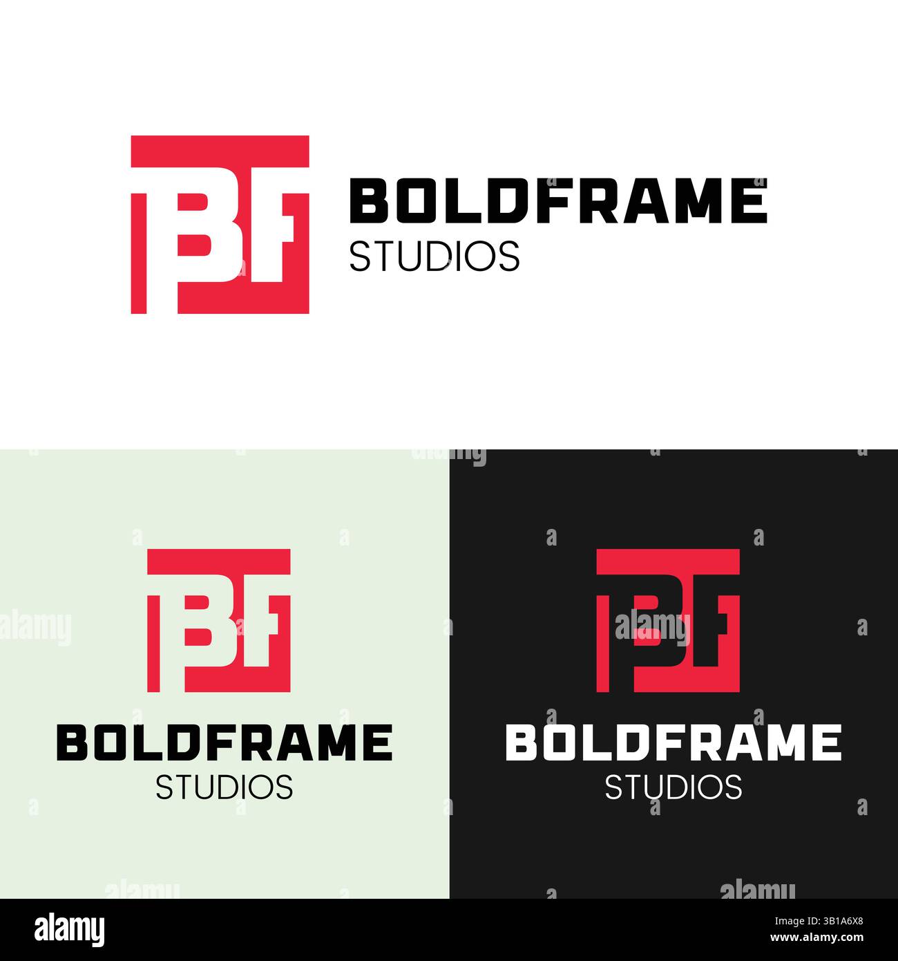 Bold Frame Studio Logo Design Stock Vector Image & Art - Alamy
