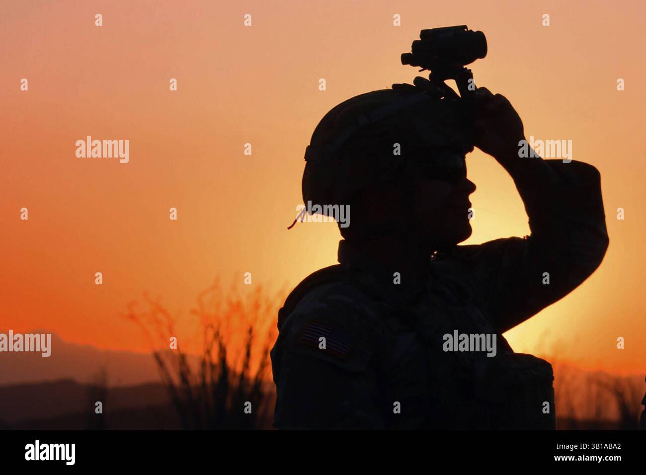 Apr 18, 2025 - Arizona, USA - A soldier assigned to Joint Task Force ...