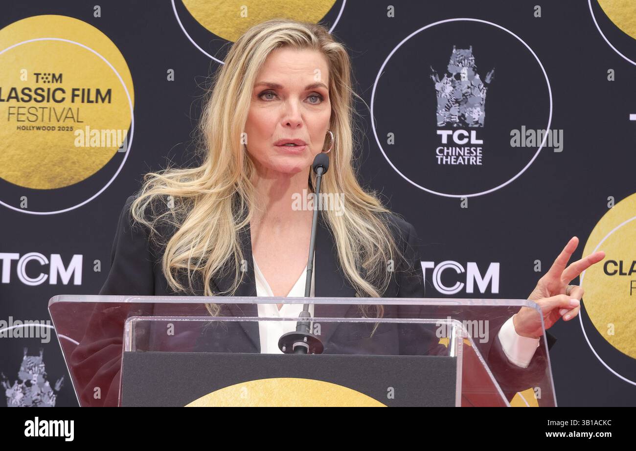 Los Angeles, California, USA. 25th Apr, 2025. Michelle Pfeiffer At TCM ...
