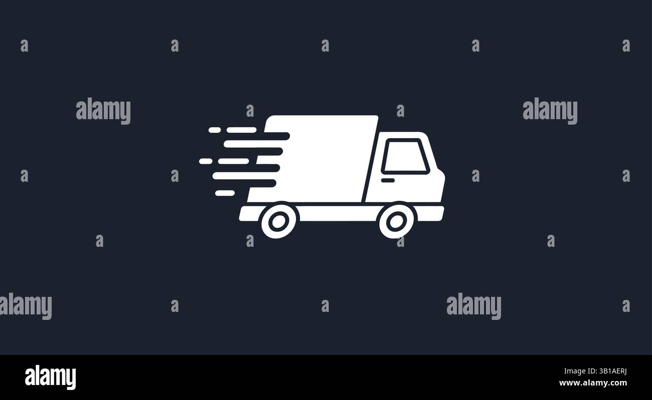 Express Delivery Truck Icon – Fast Shipping & Logistics Symbols for ...