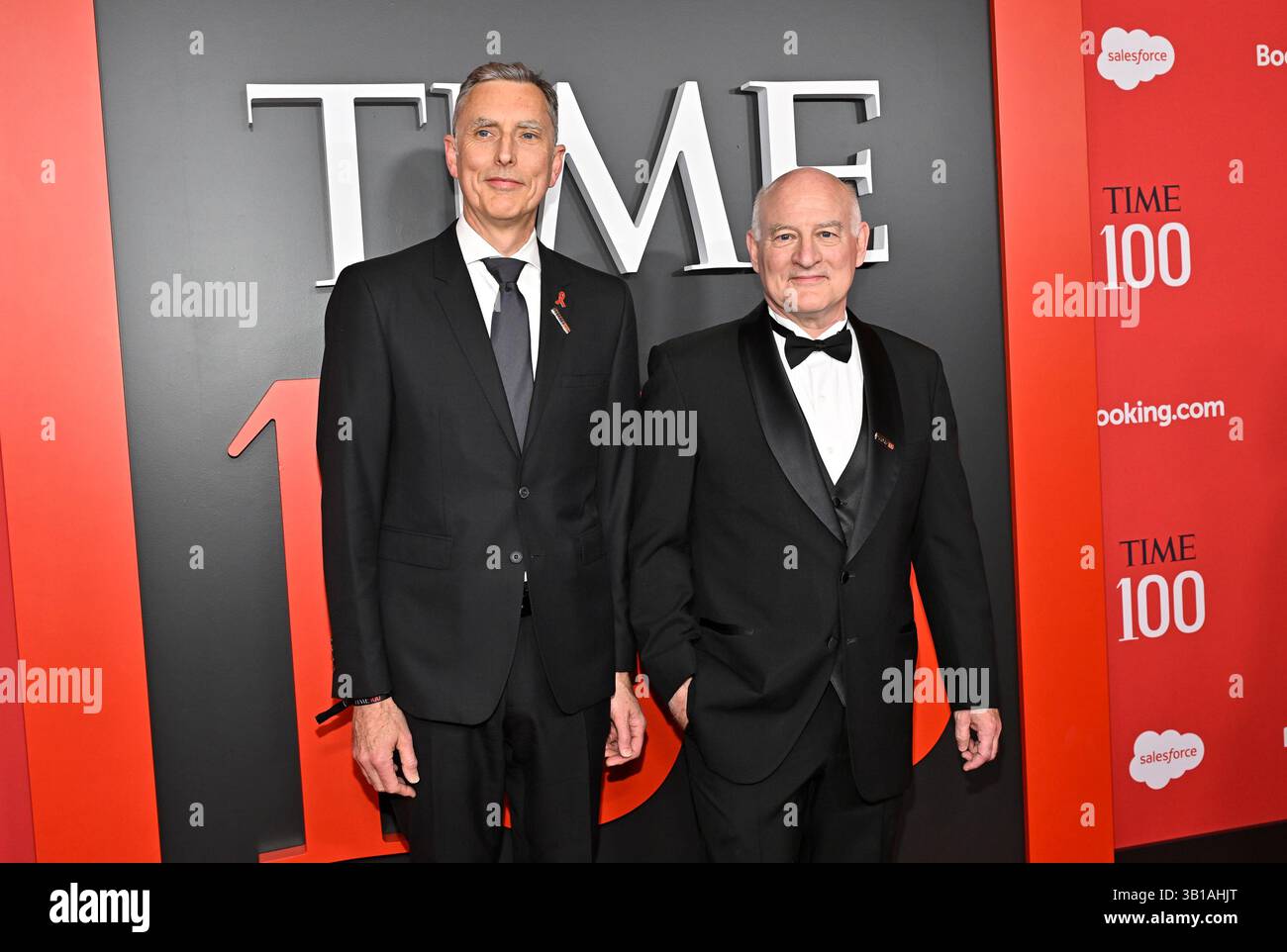 Biochemists Tomas Cihlar, left, and Wesley Sundquist attend the Time100 ...