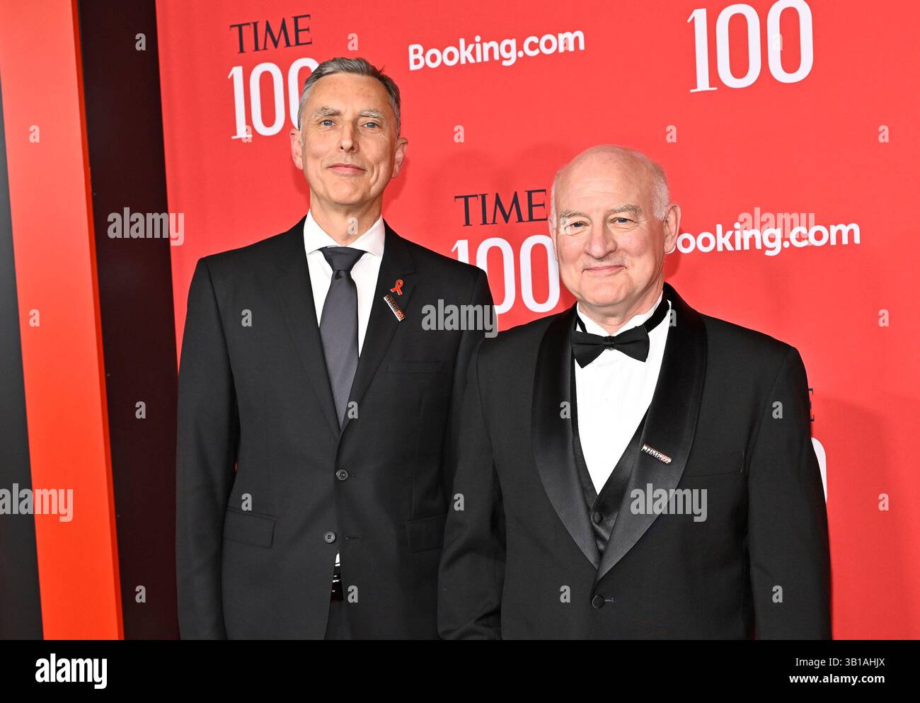 Biochemists Tomas Cihlar, left, and Wesley Sundquist attend the Time100 ...