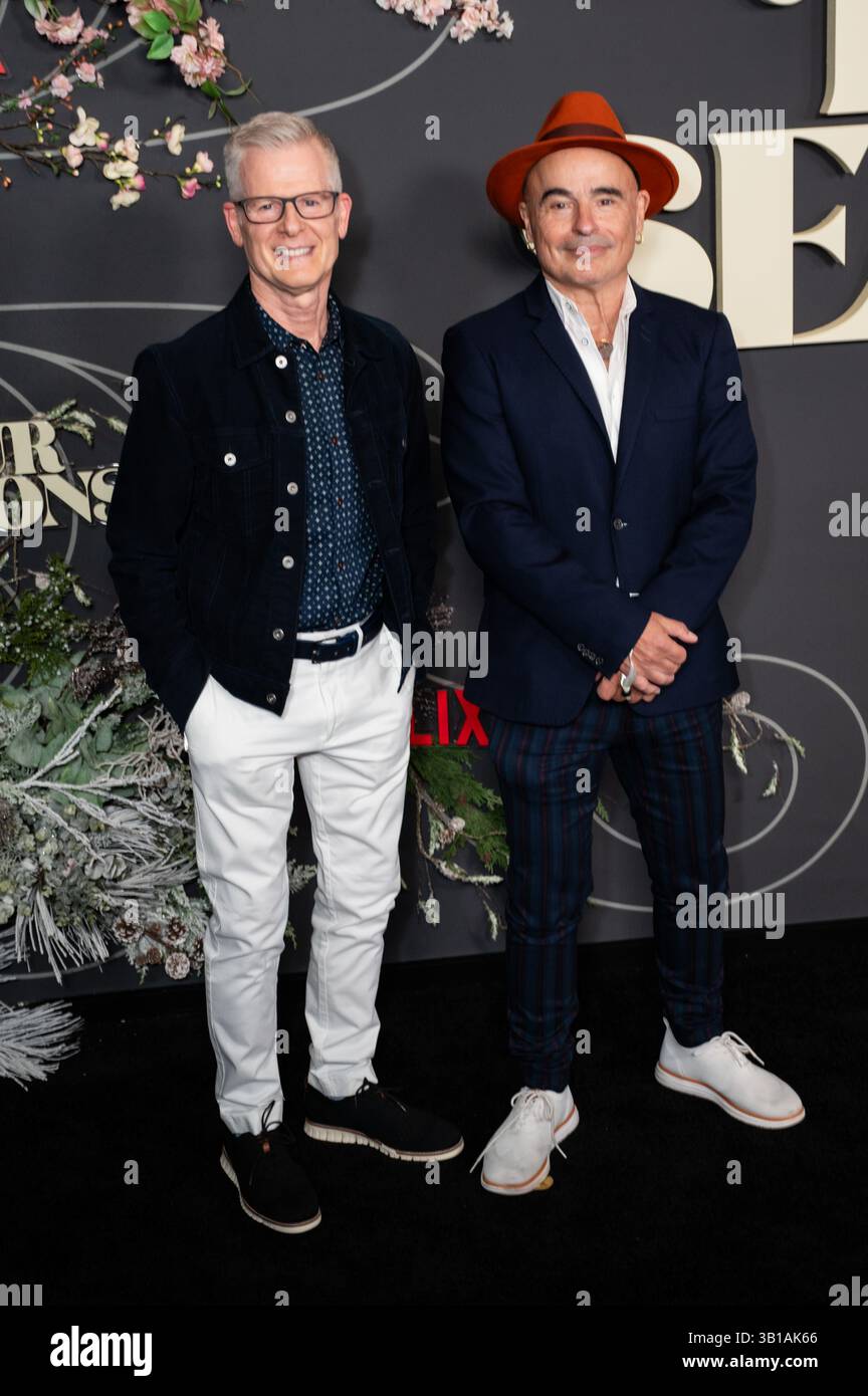 Guest, John Riggi attend Netflix's "The Four Seasons" premiere at ...
