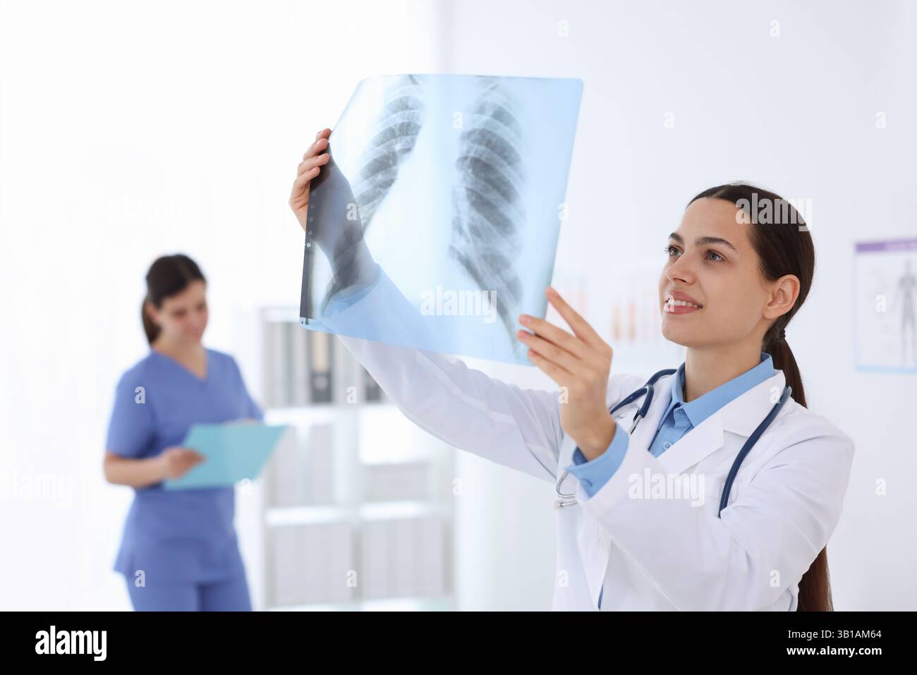 Doctor examining ribs MRI scan in hospital Stock Photo - Alamy