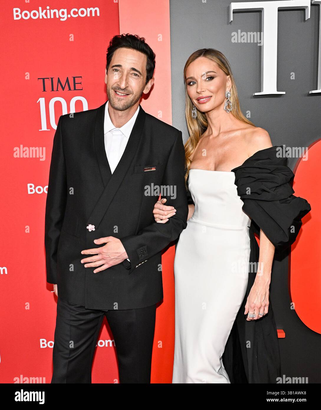 Honoree Adrien Brody, left, and Georgina Chapman attend the Time100 ...