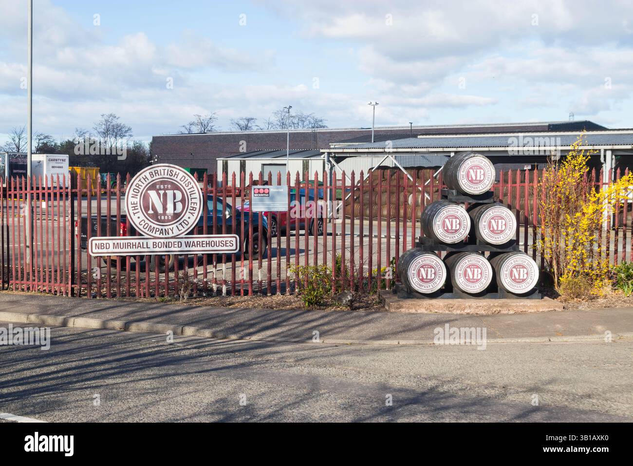 The North British Distillery, Entrance to Muirhall Bonded Warehouses ...