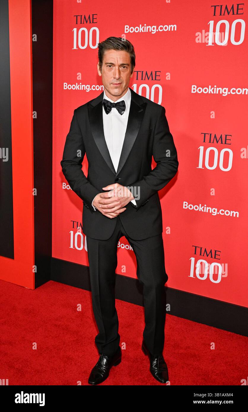 David Muir attends the Time100 Gala, celebrating the 100 most ...