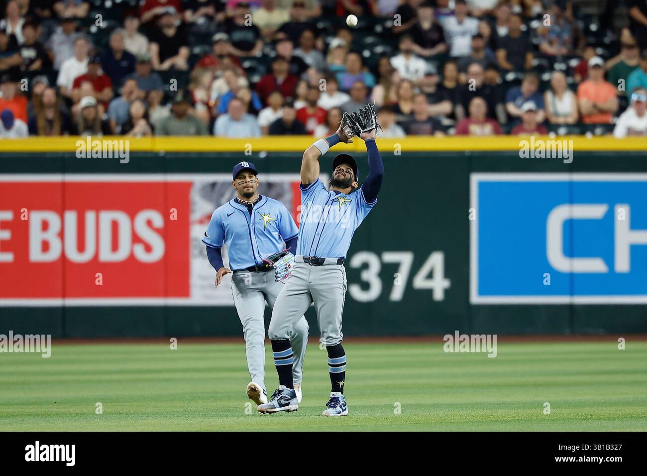 PHOENIX, AZ - APRIL 24: Tampa Bay Rays outfielder José Caballero (77 ...