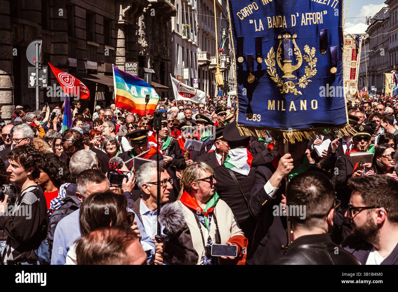 Italy, Milan, April 25, 2025. Celebration of Italian Liberation Day ...