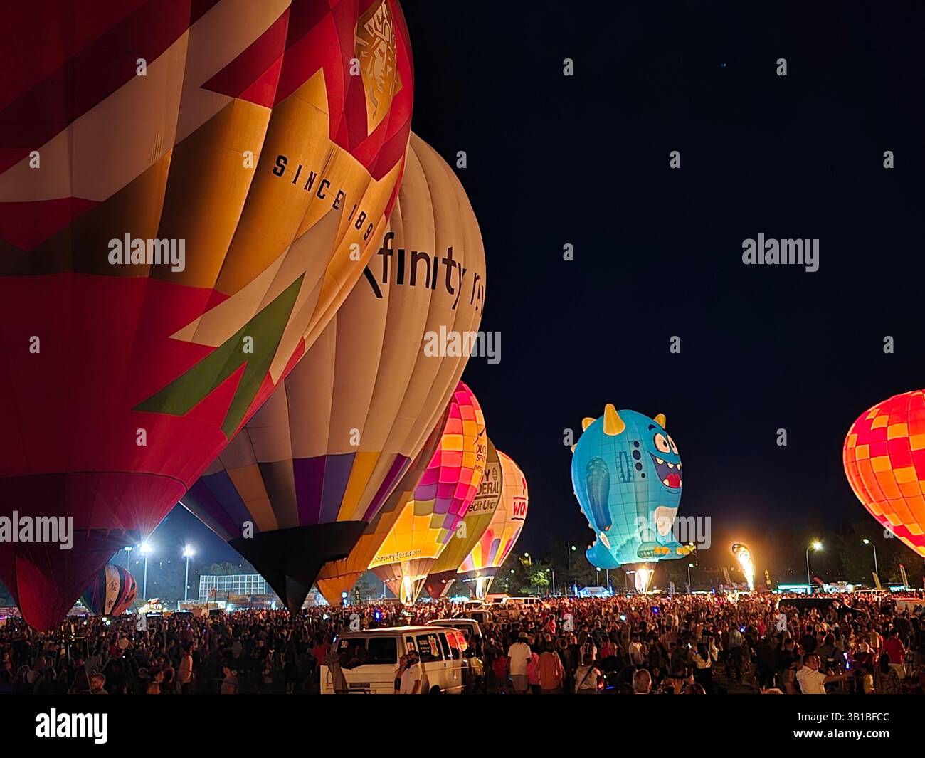 Taken during the 2025 Colorado Spring Labor day Balloon glow Stock ...