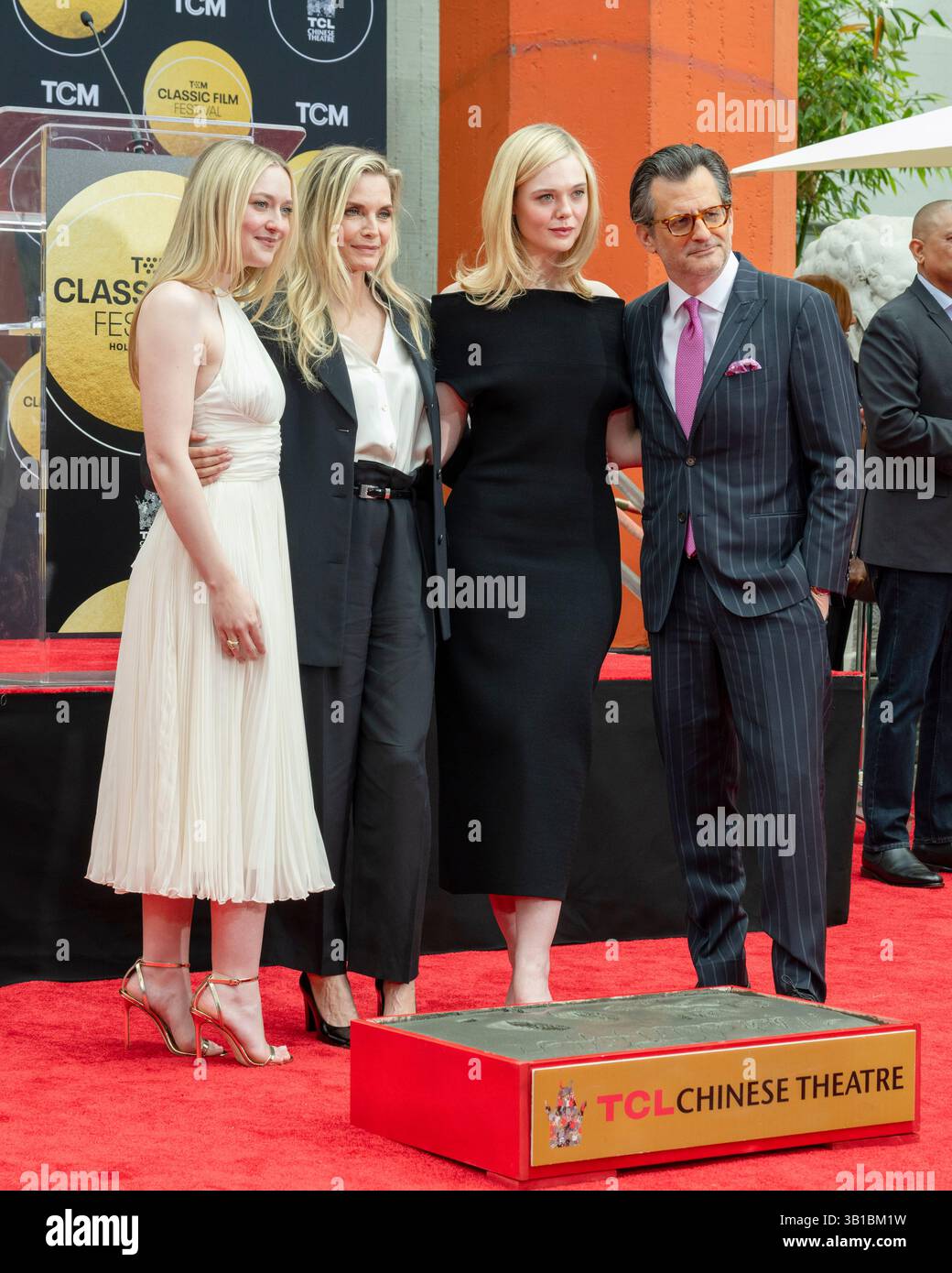 Hollywood, California, USA. 25th Apr, 2025. Dakota Fanning, Michelle ...