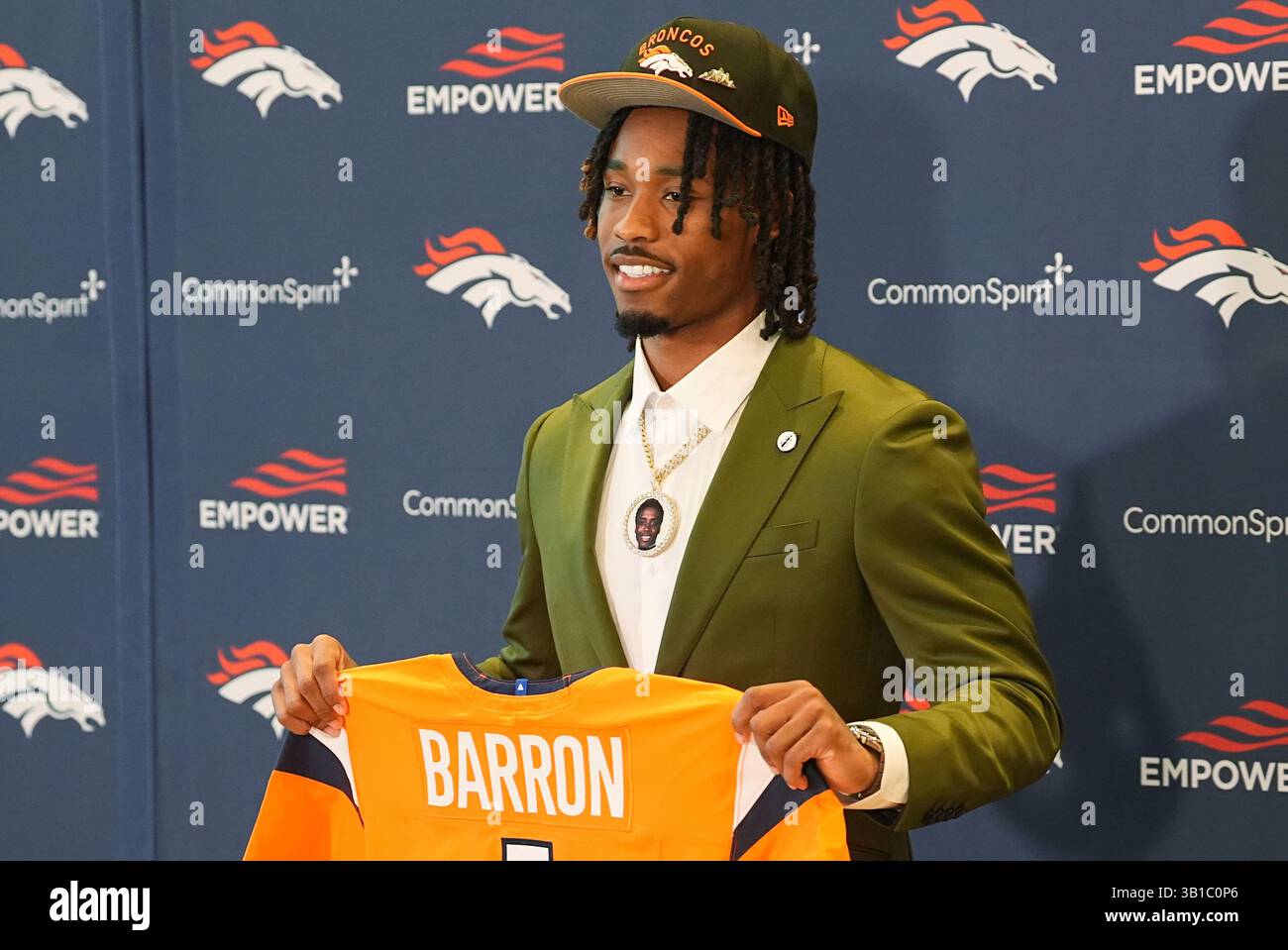 Jahdae Barron, a cornerback from Texas who is the Denver Broncos' first ...