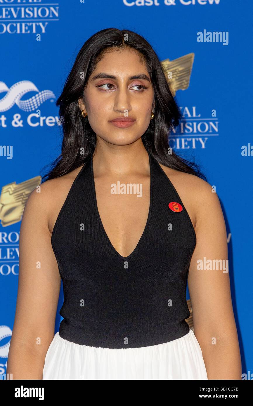 Celebs attend The Royal Television Society Programme Awards 2025 at the Grosvenor House Hotel ...