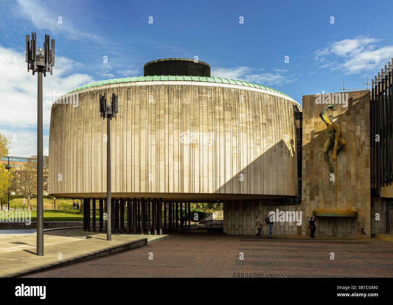 Newcastle, UK - Apr 14, 2025 - Stunning exterior view of council ...