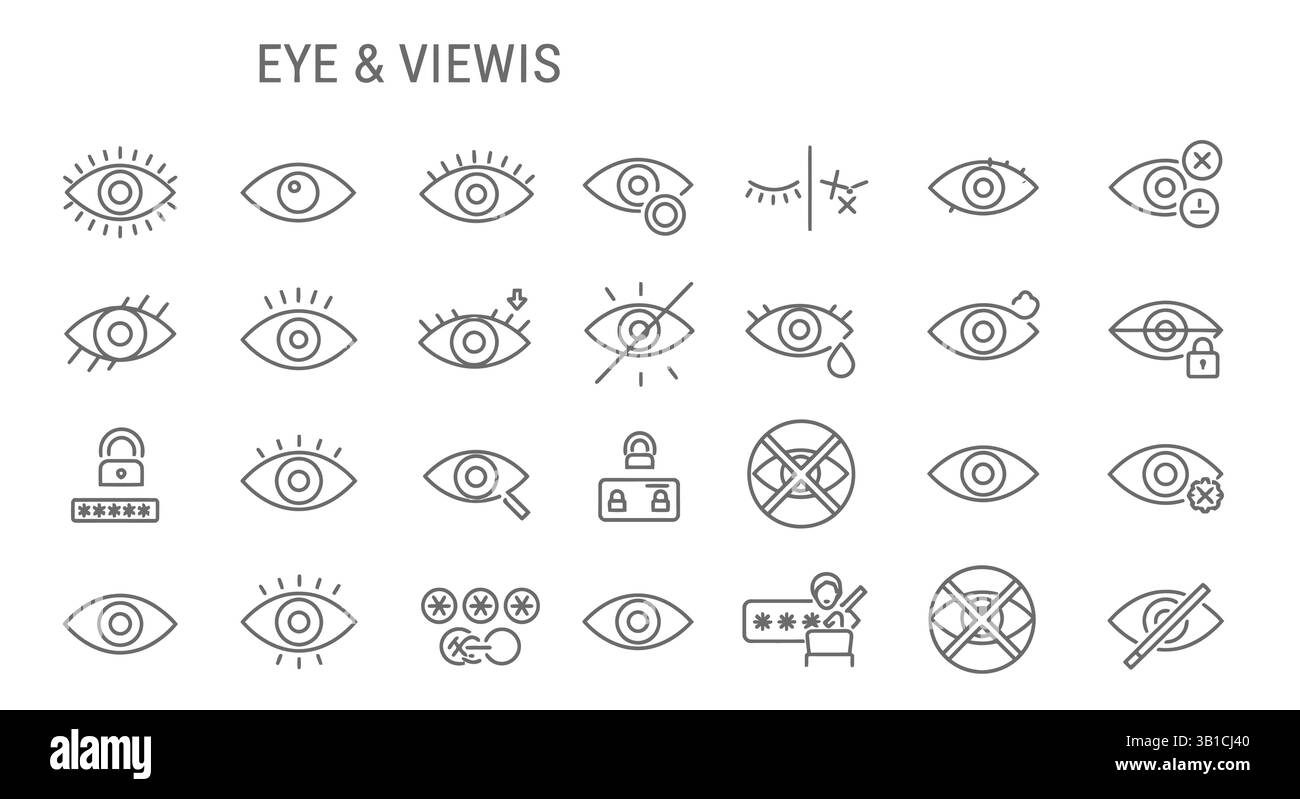 Eye movement symbols hi-res stock photography and images - Alamy