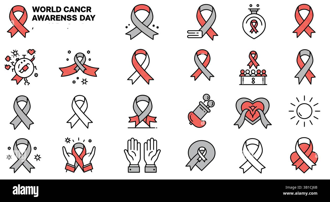 Awareness Ribbon Icon Set – Support & Cause Symbol Collection for ...