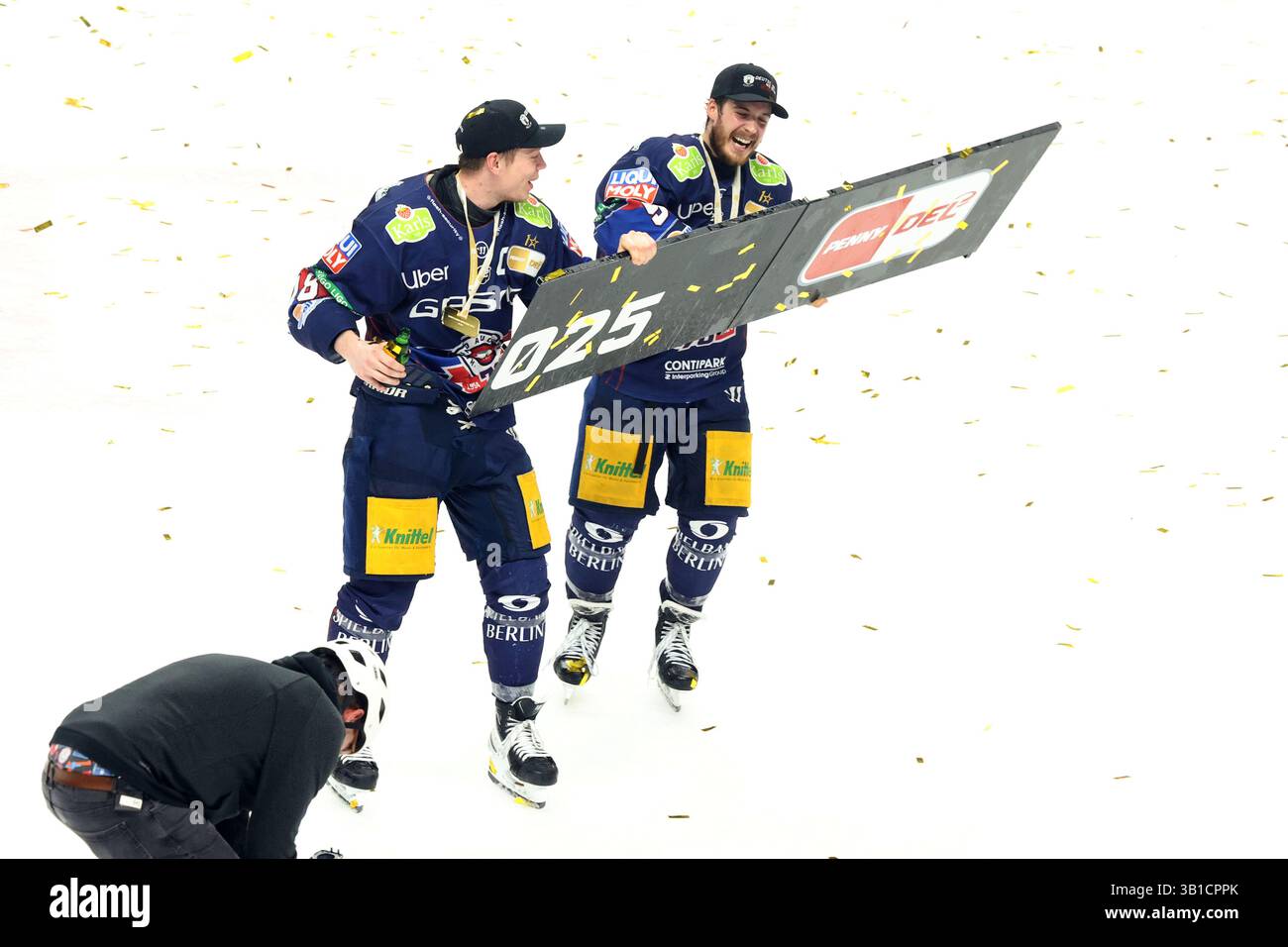 25.04.2025, Uber-Arena, Berlin, DEU, DEL, 1.EBL, Eisbaeren vs. Koelner ...