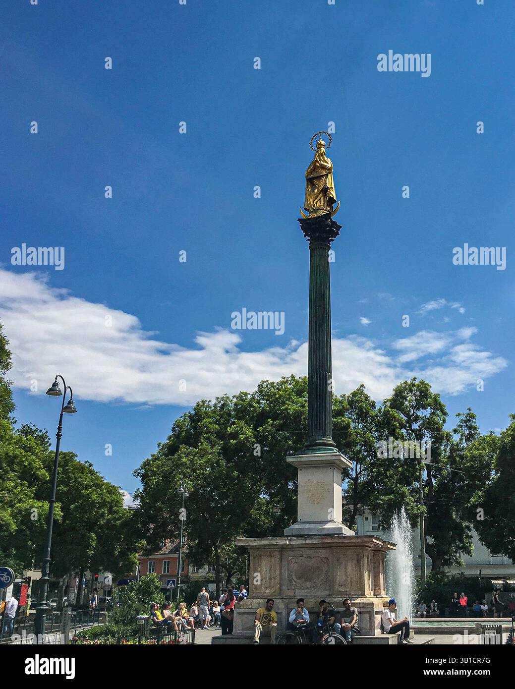 The Marian column (also called the Turkish column) is located at the ...