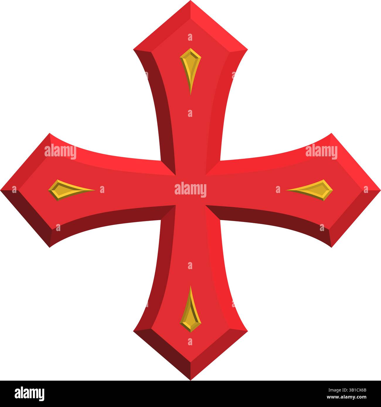 knights Templar cross isolated. Vector illustration Stock Vector Image & Art - Alamy