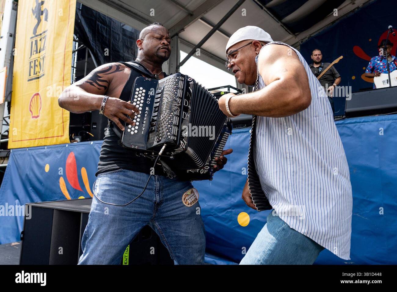 Dwayne Dopsie of Dwayne Dopsie & the Zydeco Hellraisers performs during ...