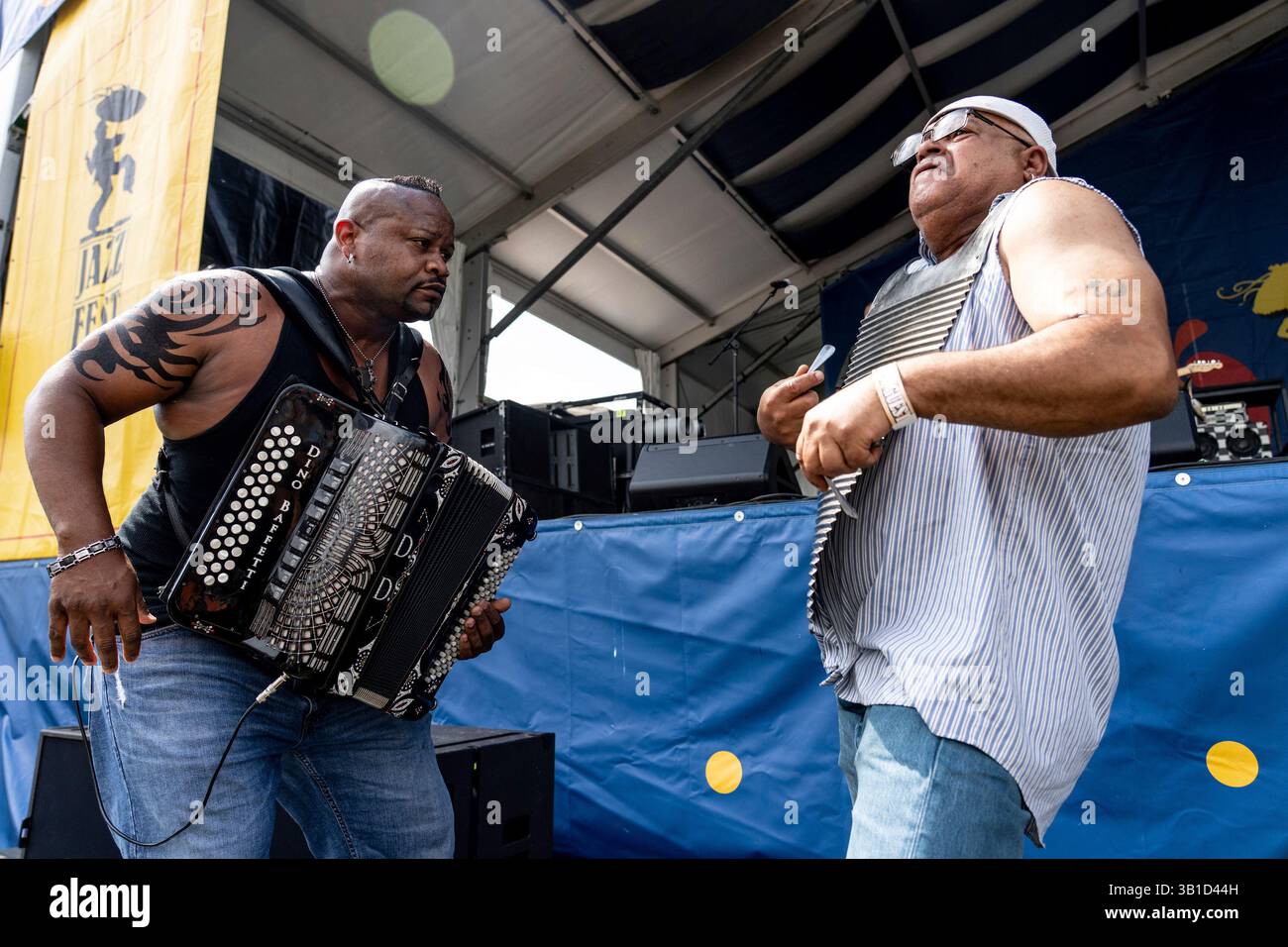 Dwayne Dopsie of Dwayne Dopsie & the Zydeco Hellraisers performs during ...