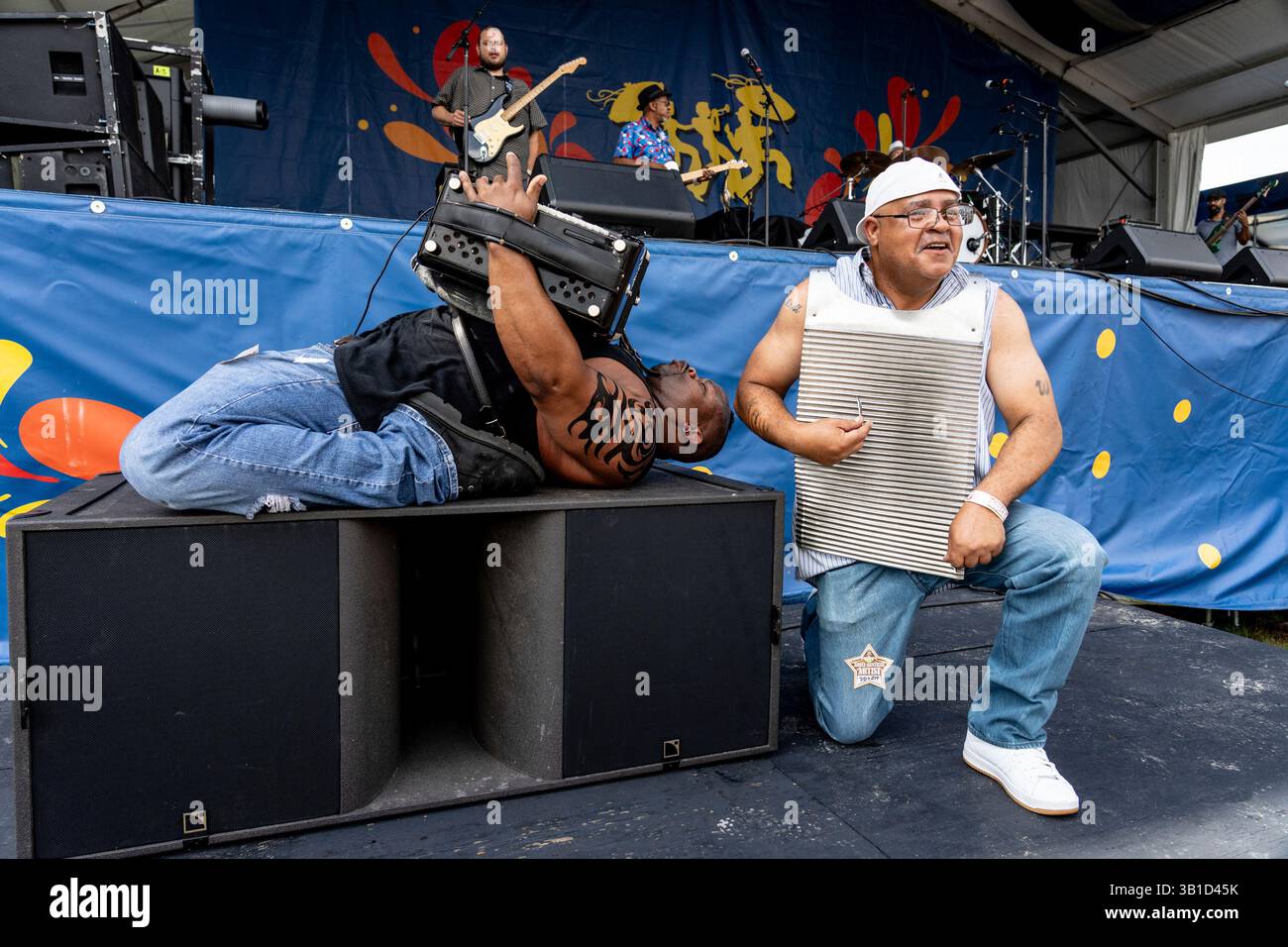 Dwayne Dopsie of Dwayne Dopsie & the Zydeco Hellraisers performs during ...