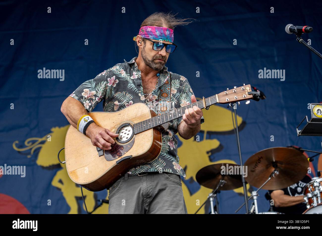 Aaron Wilkinson of The Honey Island Swamp Band performs during the ...