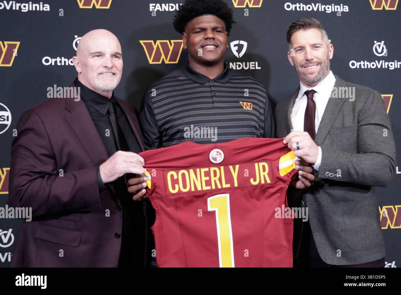 Washington Commanders first-round draft pick offensive tackle Josh ...