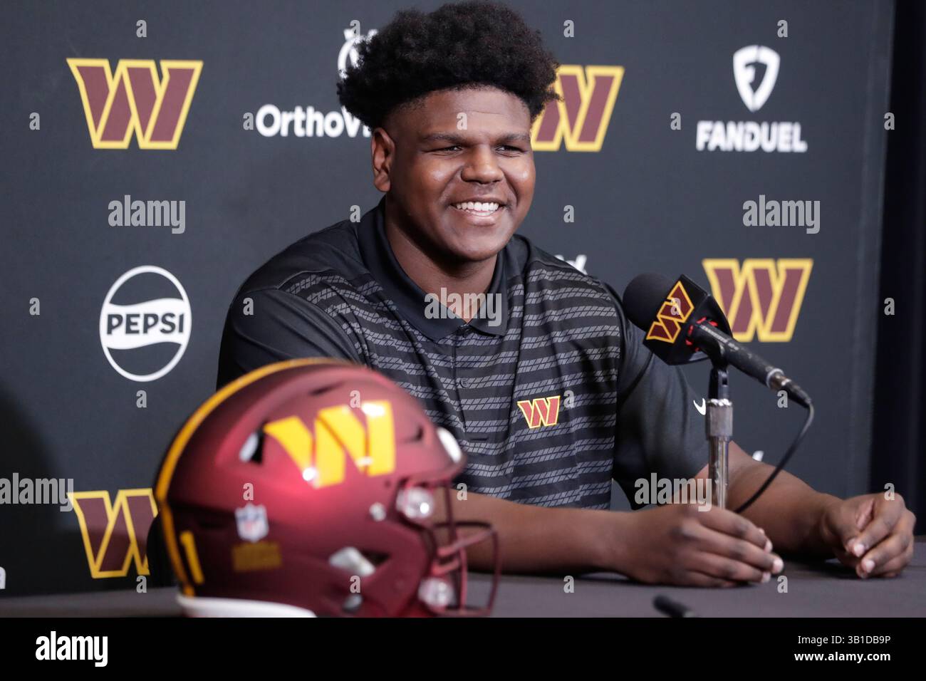 Washington Commanders first-round draft pick offensive tackle Josh ...