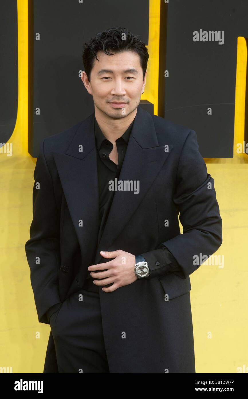 Simu Liu at the European Premiere of ‘Thunderbolts’ at Cineworld ...