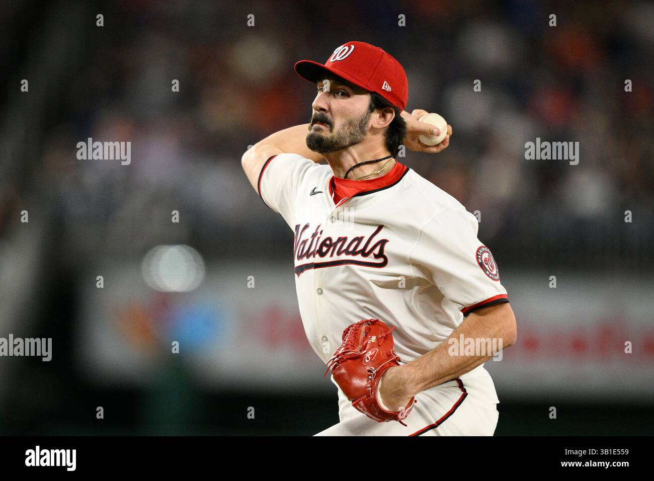 Washington Nationals relief pitcher Cole Henry (99) in action during a ...