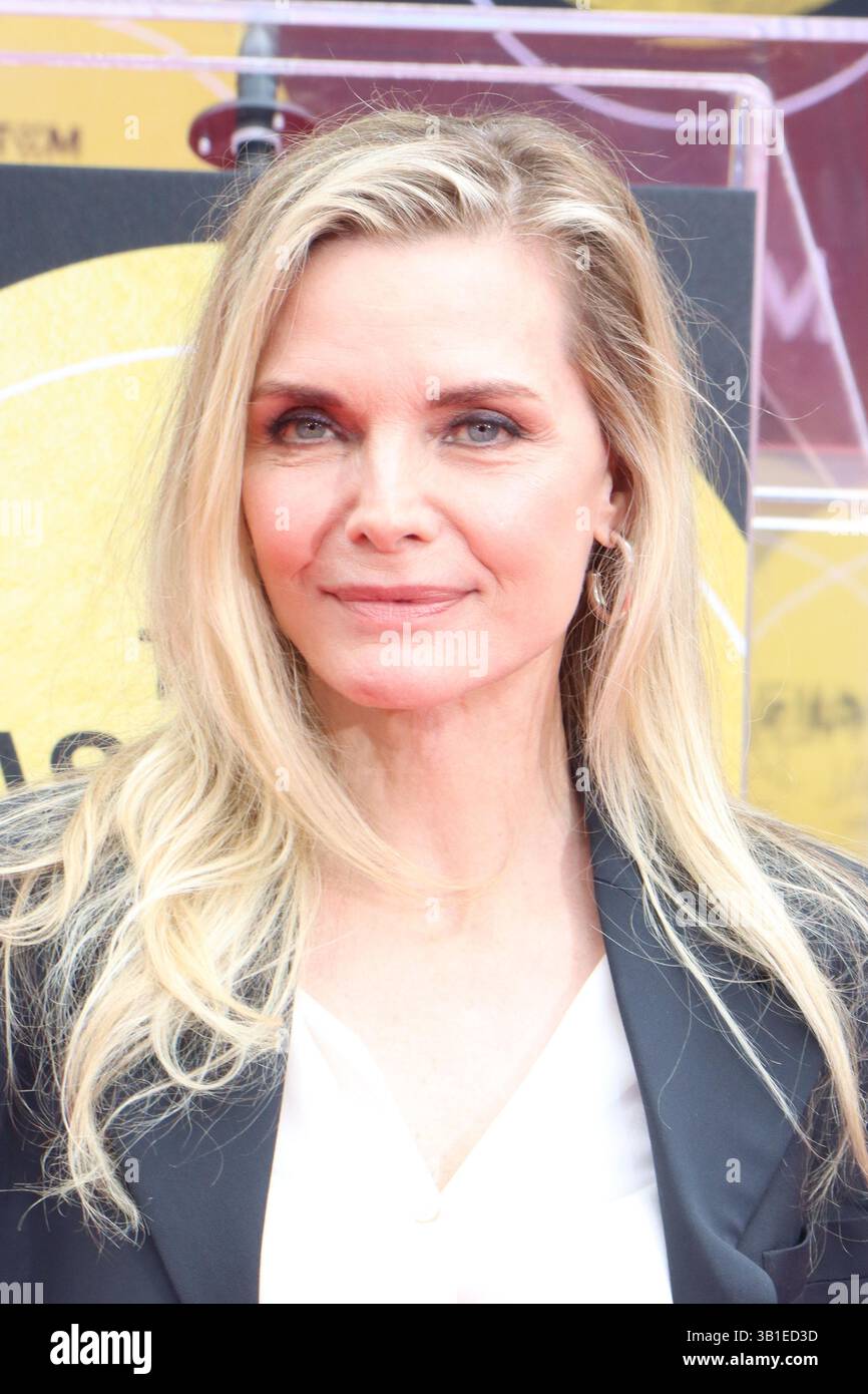 Michelle Pfeiffer 04/25/2025 The Hand and Footprint Ceremony honoring ...