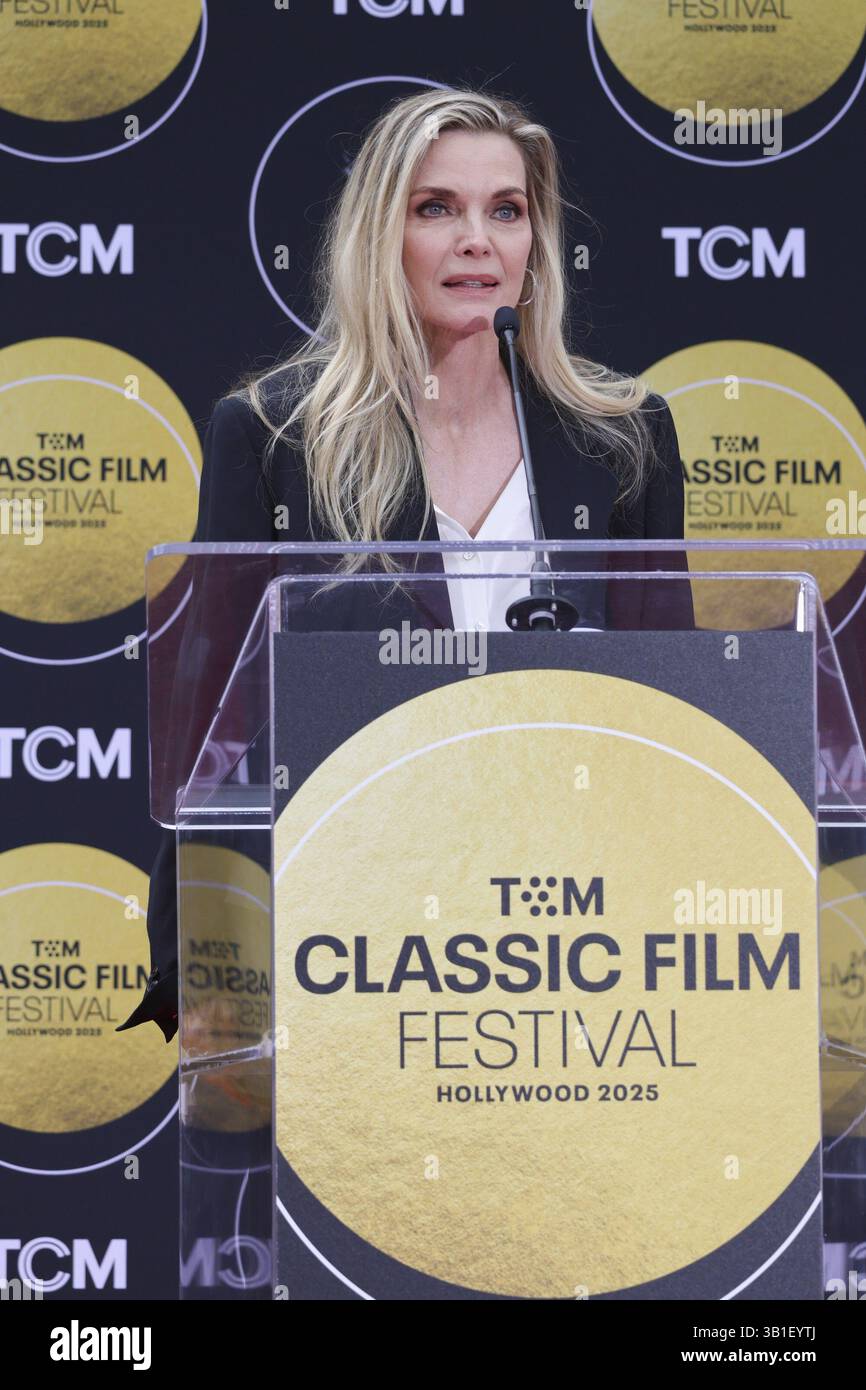 Ca. 25th Apr, 2025. Michelle Pfeiffer at a public appearance for ...