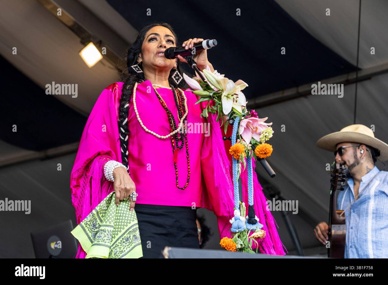 Lila Downs performs during the first weekend of the New Orleans Jazz ...
