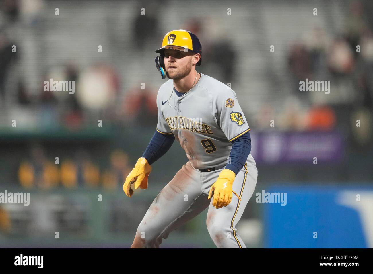 Milwaukee Brewers' Jake Bauers during a baseball game against the San ...
