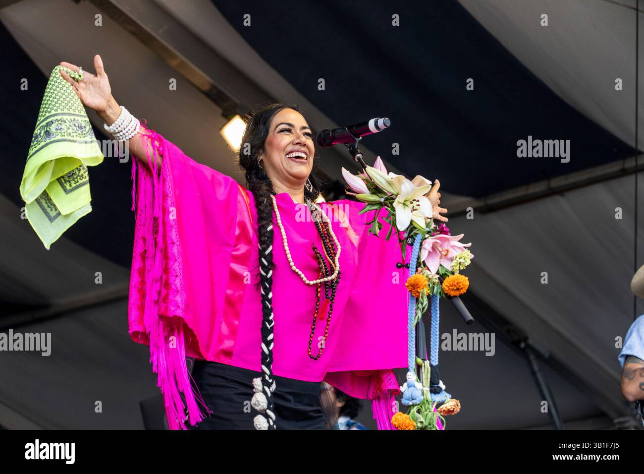 Lila Downs performs during the first weekend of the New Orleans Jazz ...