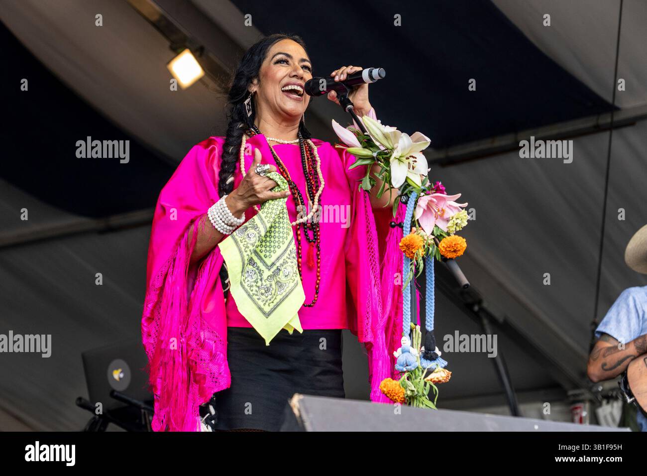 Lila Downs performs during the first weekend of the New Orleans Jazz ...