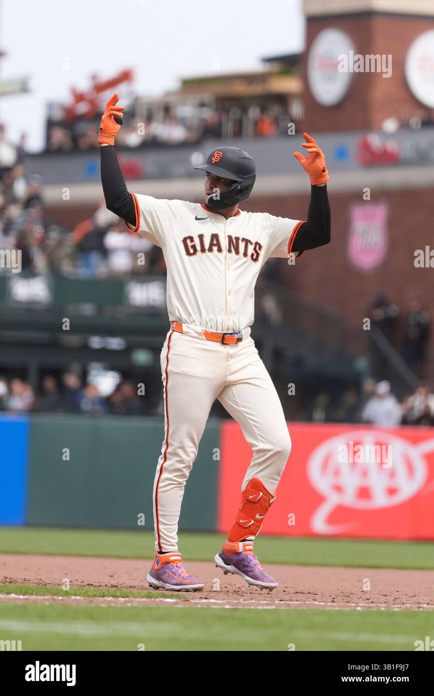 San Francisco Giants' Willy Adames during a baseball game against the ...