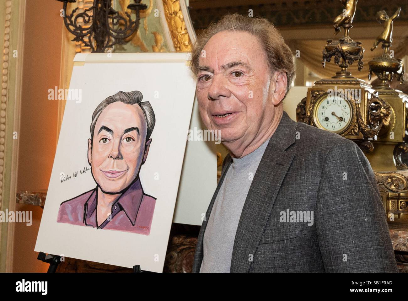 New York, NY, April 25, 2025: Andrew Lloyd Webber attends unveiling of ...