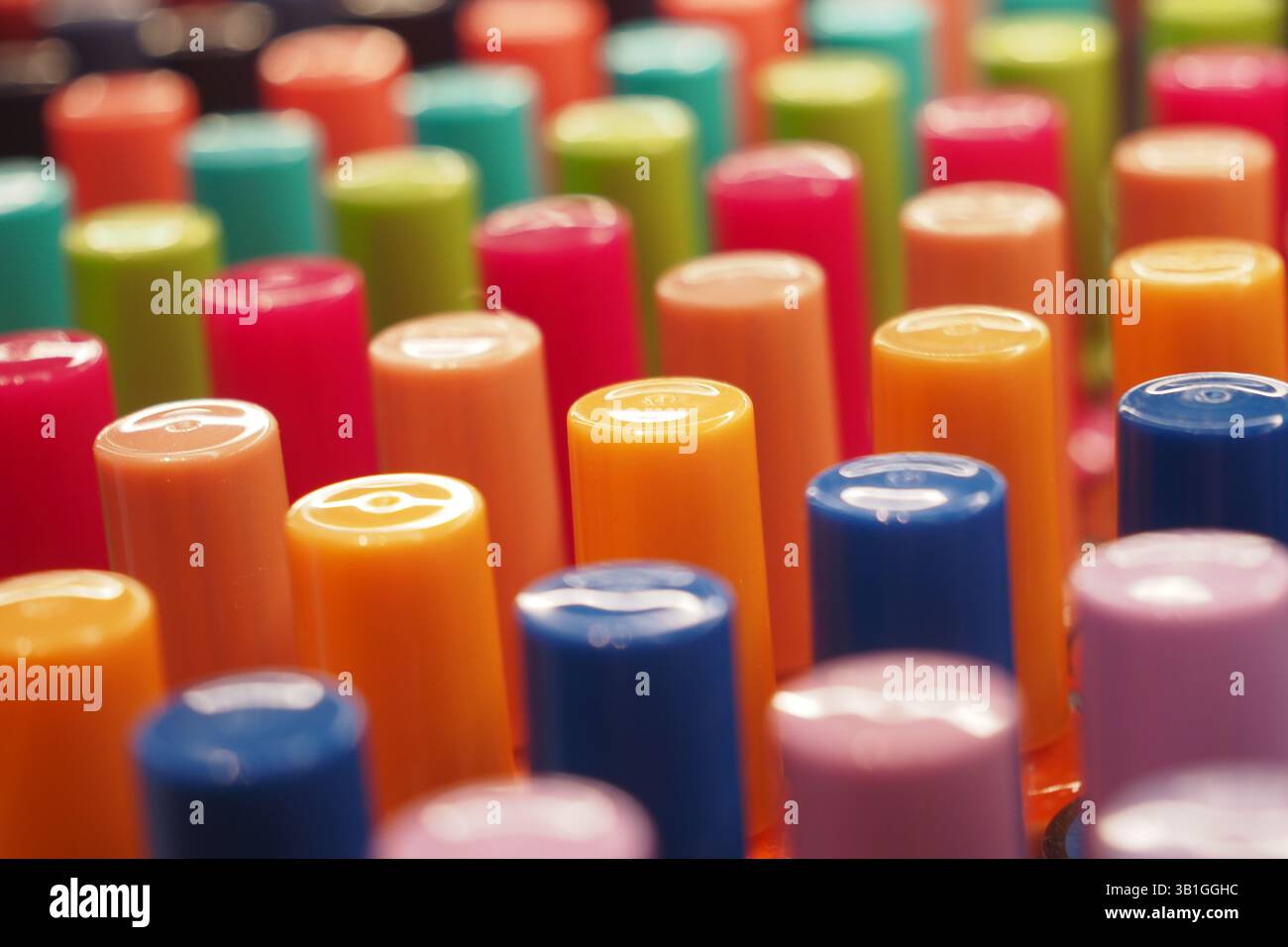Colorful array nail polish hi-res stock photography and images - Alamy