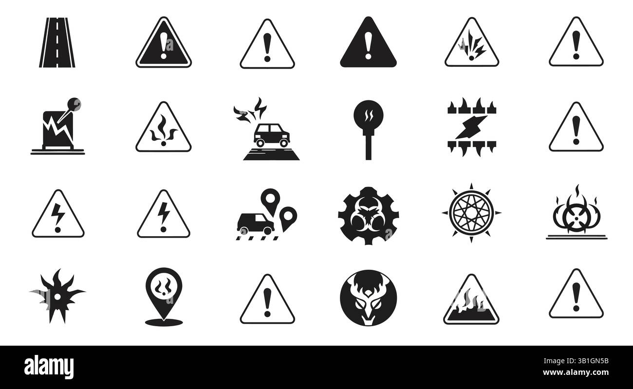 Chemical spill warning symbols hi-res stock photography and images - Alamy