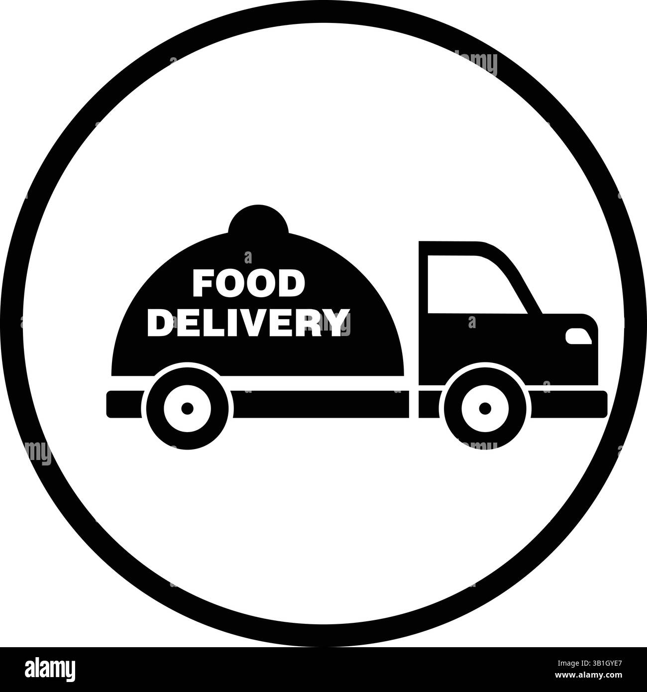 Food delivery vector icon for restaurant delivery, online food orders ...