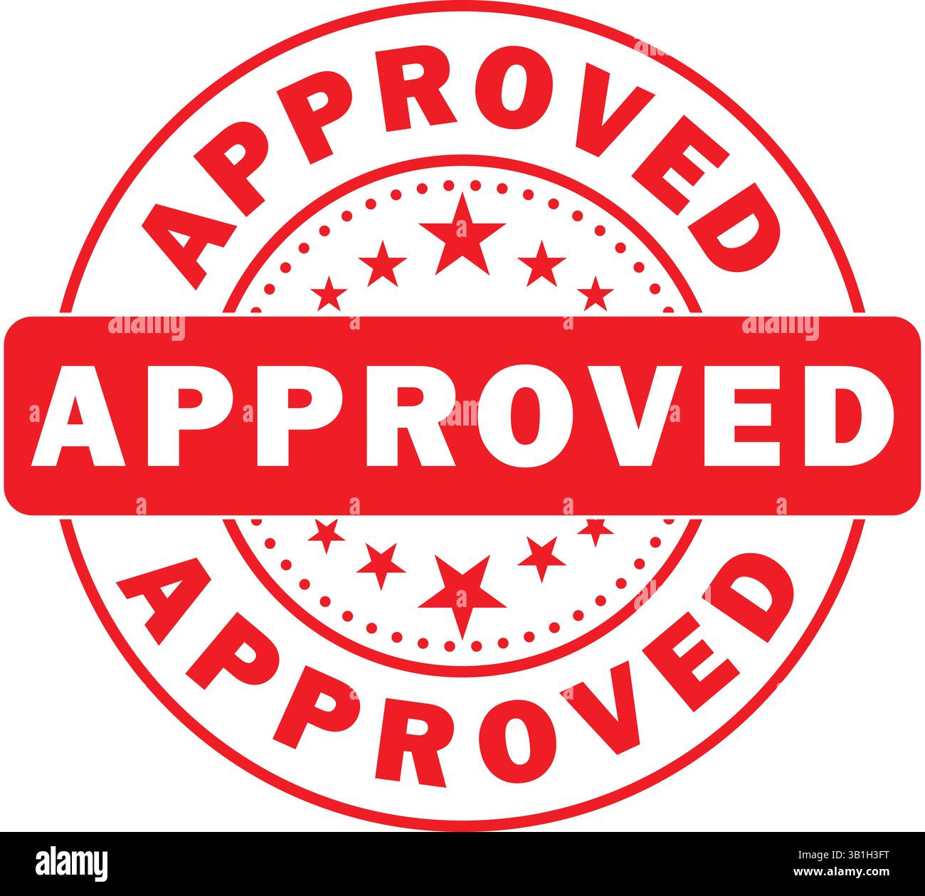 Approved Stamp Seal for Certification and Authorization Stock Vector ...