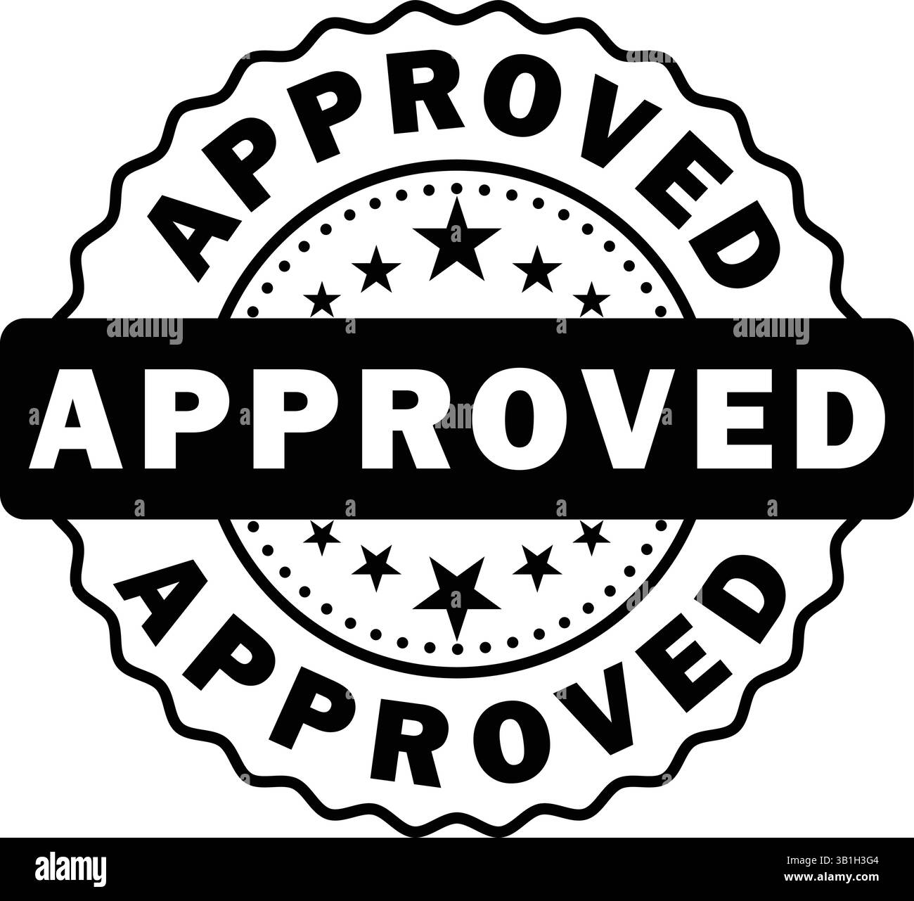 Approved Stamp Seal for Certification and Authorization Stock Vector ...