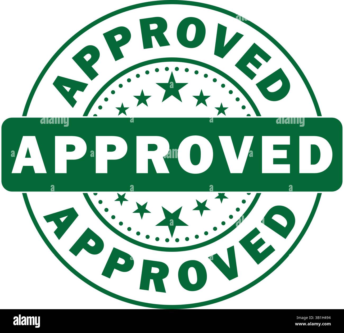 Approved Stamp Seal for Certification and Authorization Stock Vector ...