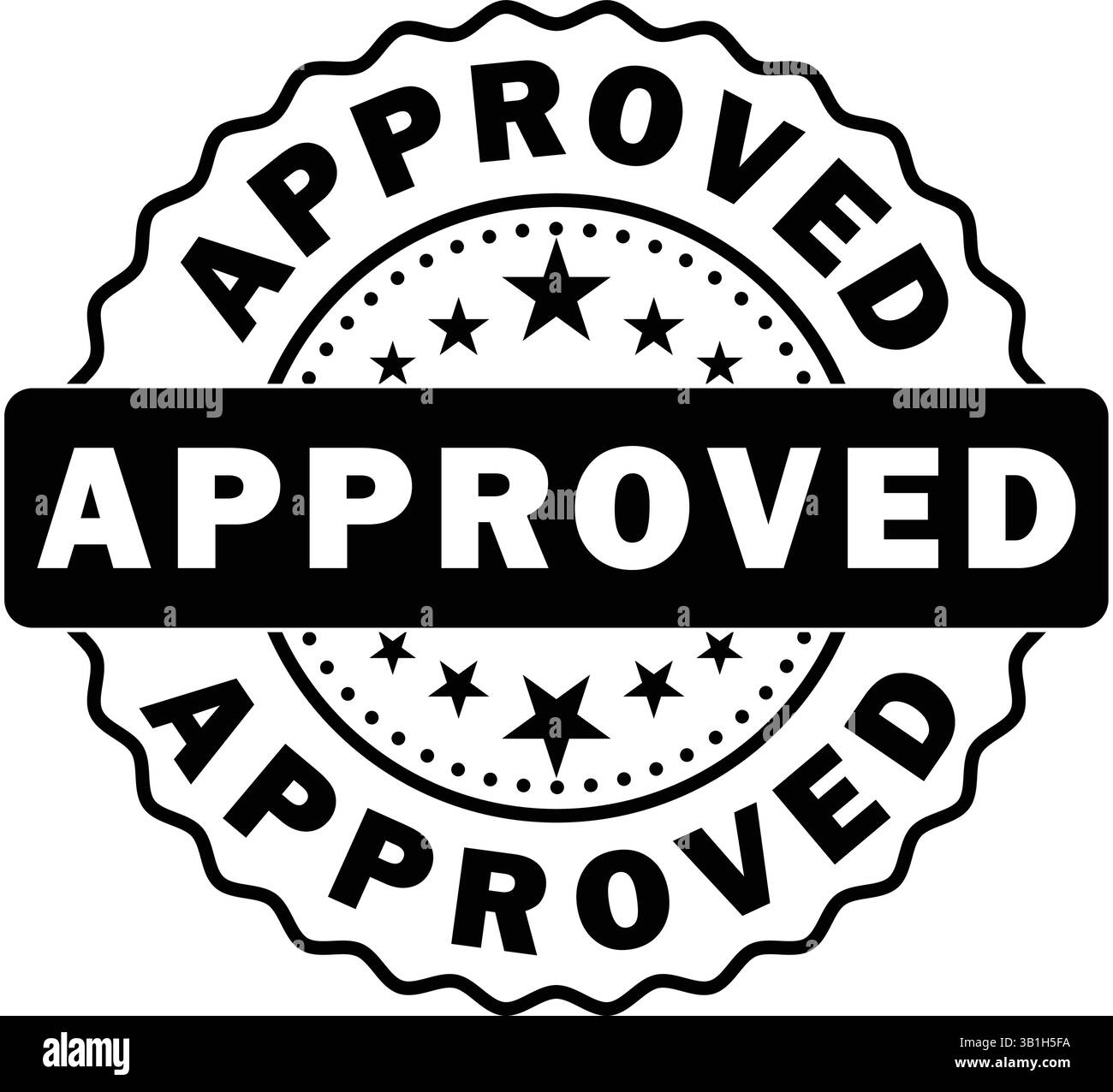 Approved Stamp Seal for Certification and Authorization Stock Vector ...